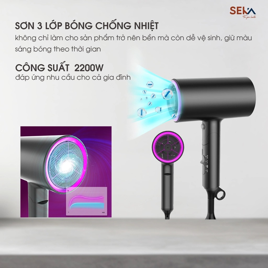 Review Máy Sấy Tóc SEKA SK2008 - Hàng Chính Hãng