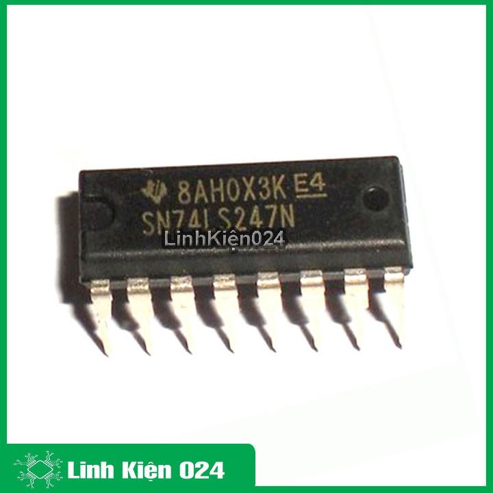 74LS247 BCD to 7-Segment Decoder - Driver DIP16 - Đầu ghi phát DVD, Blu ...