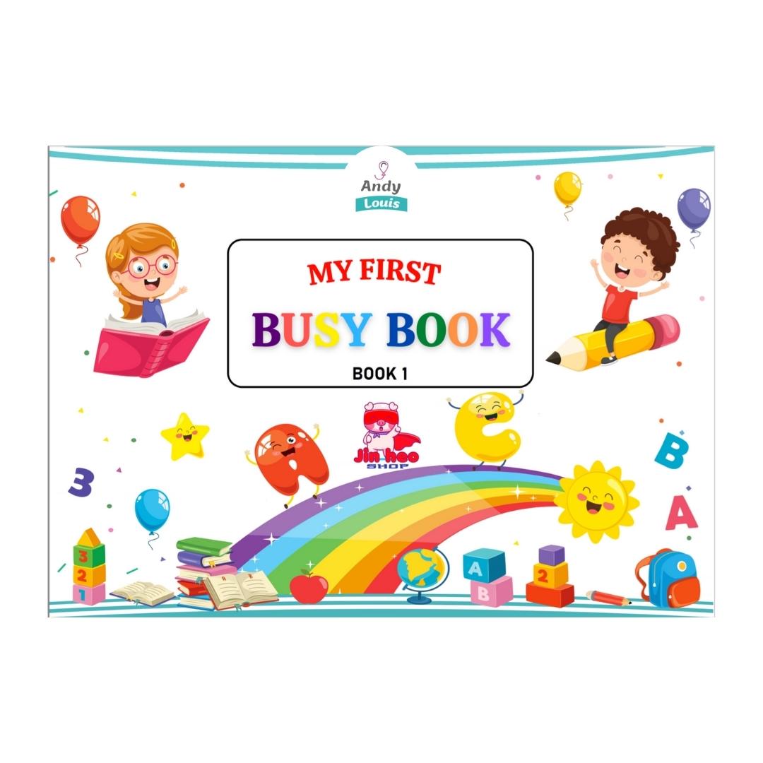 Học liệu Tiếng anh 180+ từ vựng, MY FIRST BUSY BOOK, Bảng bận rộn Busy ...