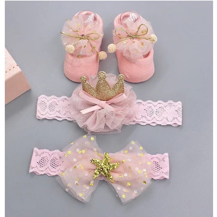 Review SET BĂNG ĐÔ GIÀY TẤT CHO BÉ