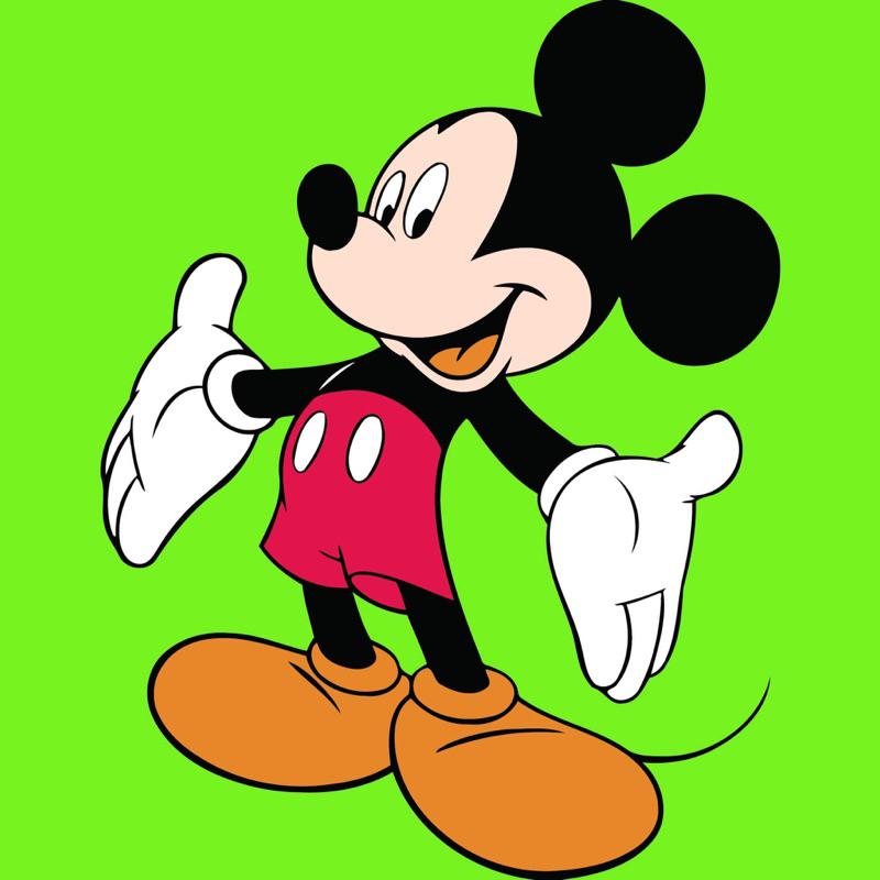 Tranh tô màu theo số Tranh sơn dầu số hoá hình chuột mickey size 20*20 ...