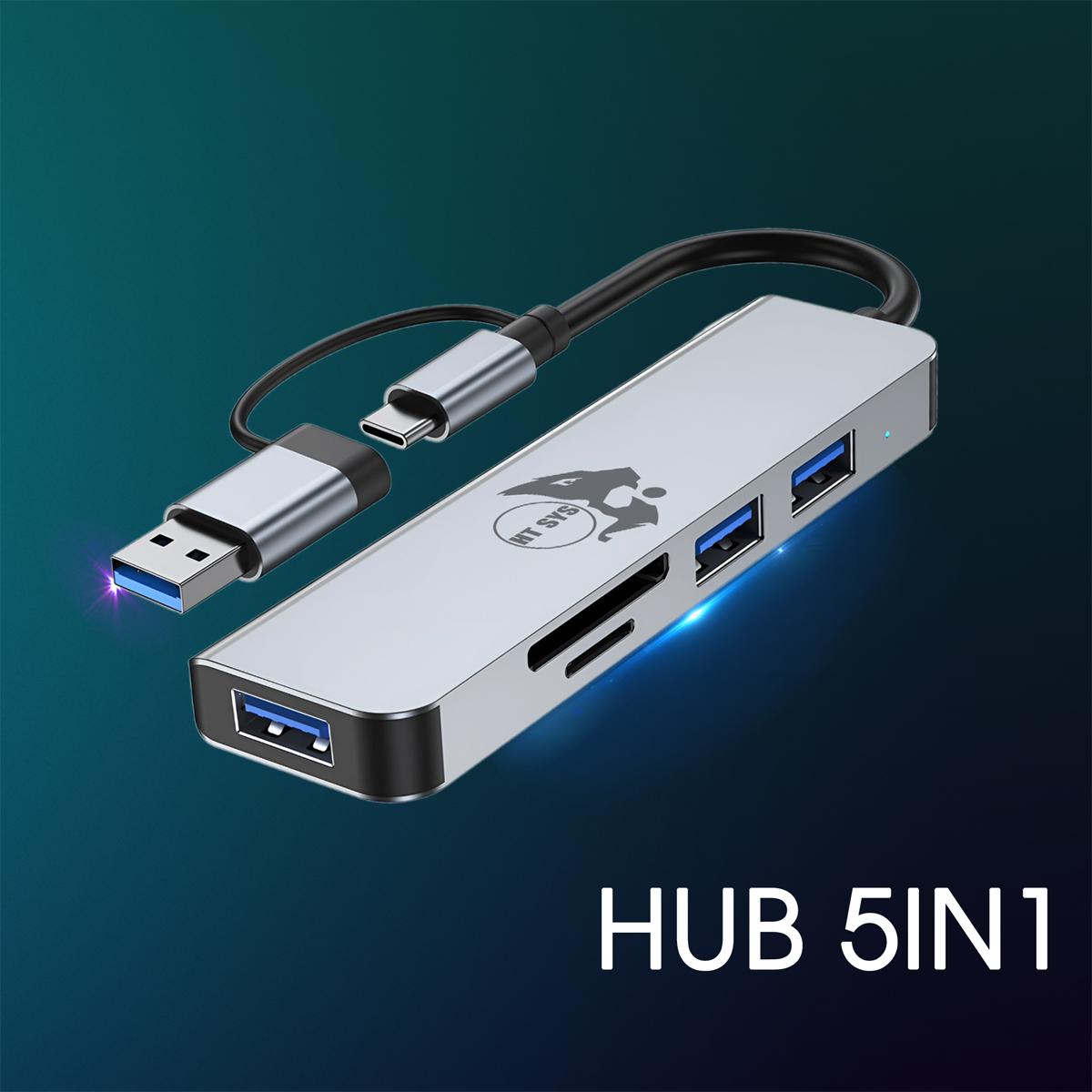Mua Hub Type C Và Hub USB 3.0 HT SYS Adapter 5in1 - Cổng Chia USB Mở ...
