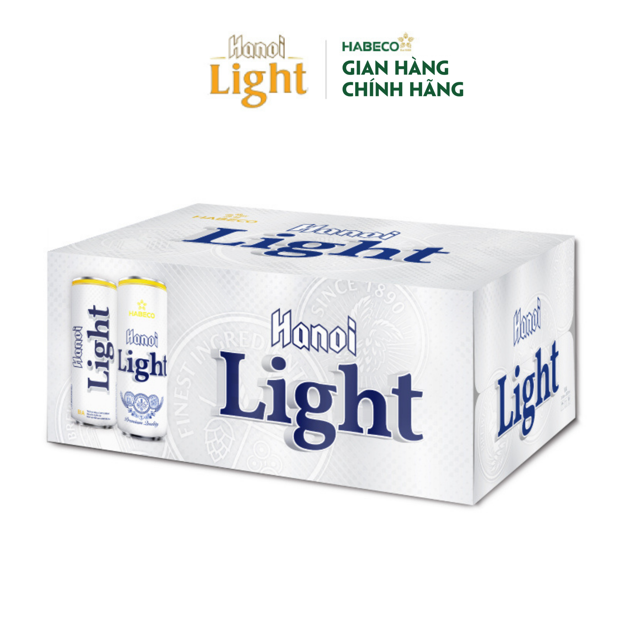 Bia Hanoi Light - Thùng 24 lon 330ml - Thương hiệu Habeco ...
