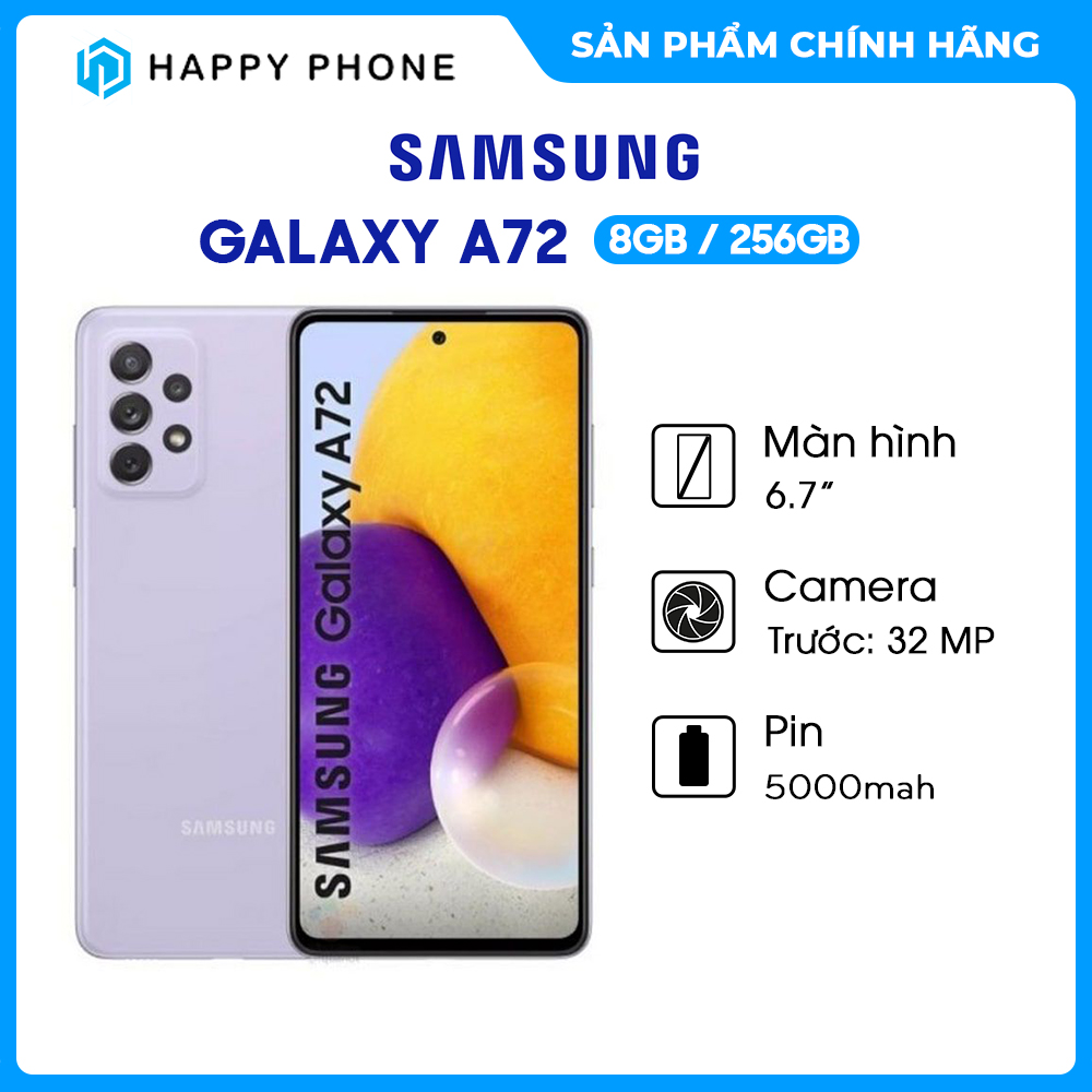 Điện Thoại Samsung Galaxy A72 (8GB/256GB) - ĐÃ KÍCH HOẠT BẢO HÀNH ĐIỆN ...