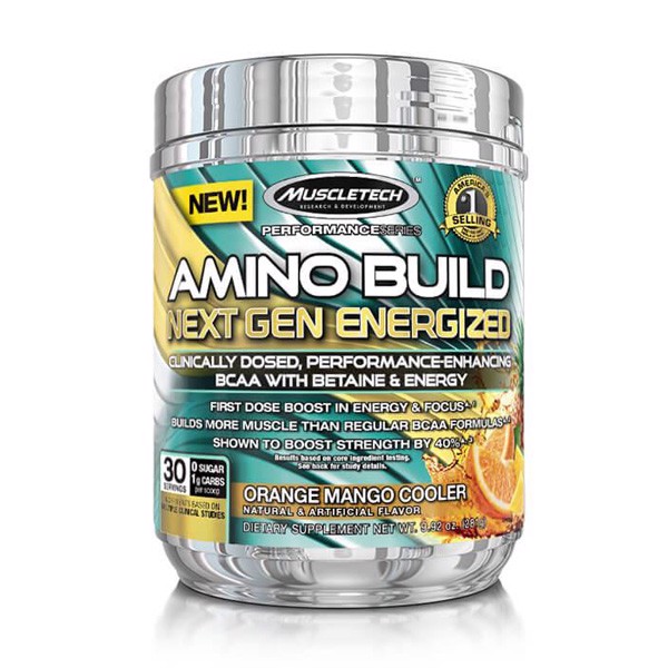 Review Thực phẩm bổ sung BCAAs MuscleTech Amino Build - 40 lần dùng ...