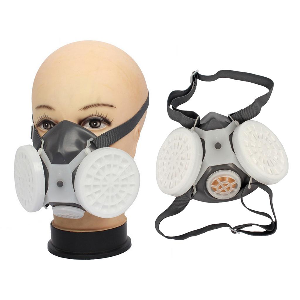 Review Facepiece Respirator Half Face Painting Spraying Gas Mask with ...