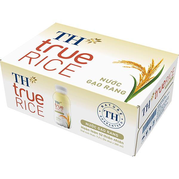 Review Thùng 24 Chai Nước Gạo Rang TH True RICE (300ml/ Chai)