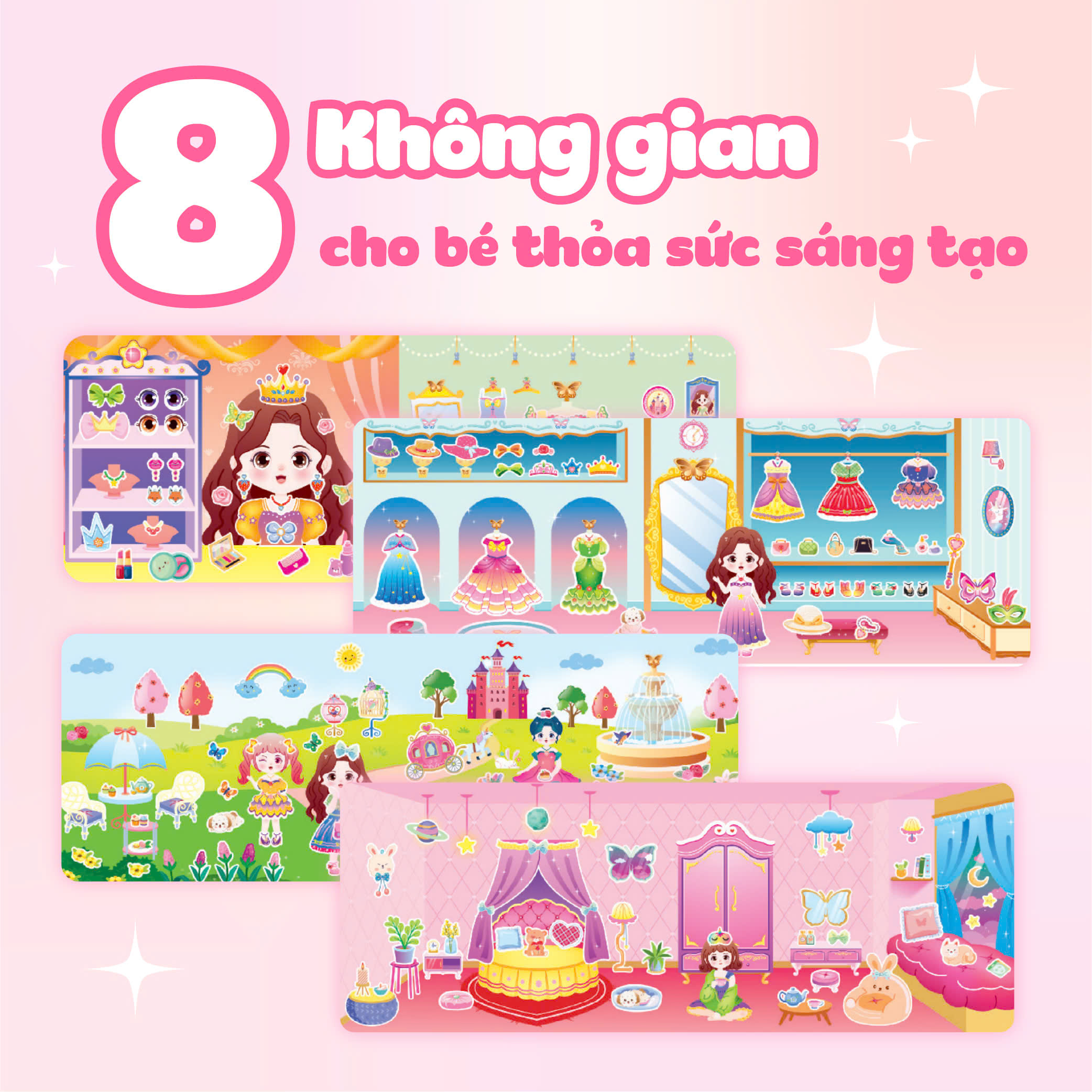 Review Công chúa Cherry - Lâu đài Xinh đẹp - Sách bóc dán sticker cho ...