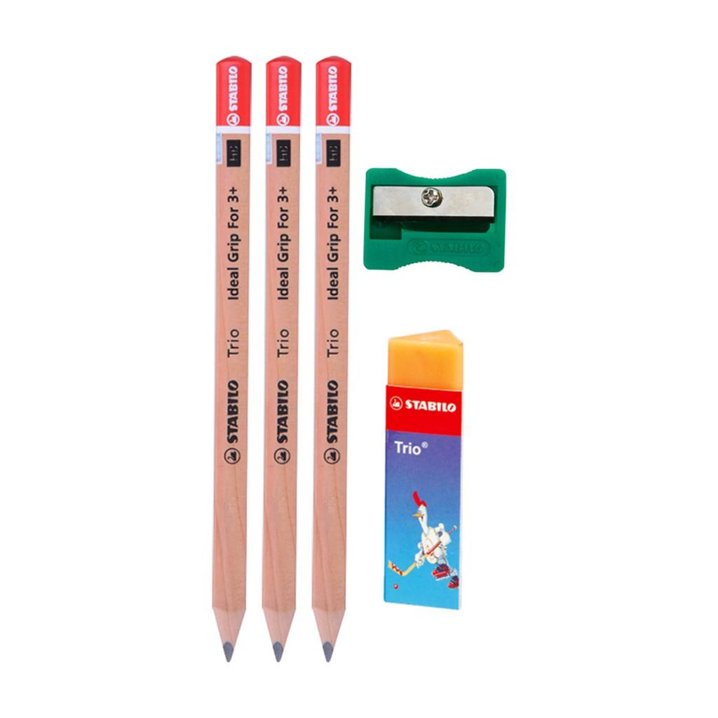 Bút chì gỗ STABILO Trio Ideal Grip For 3+ HB thân gỗ Jumbo (PCJ362-HB ...