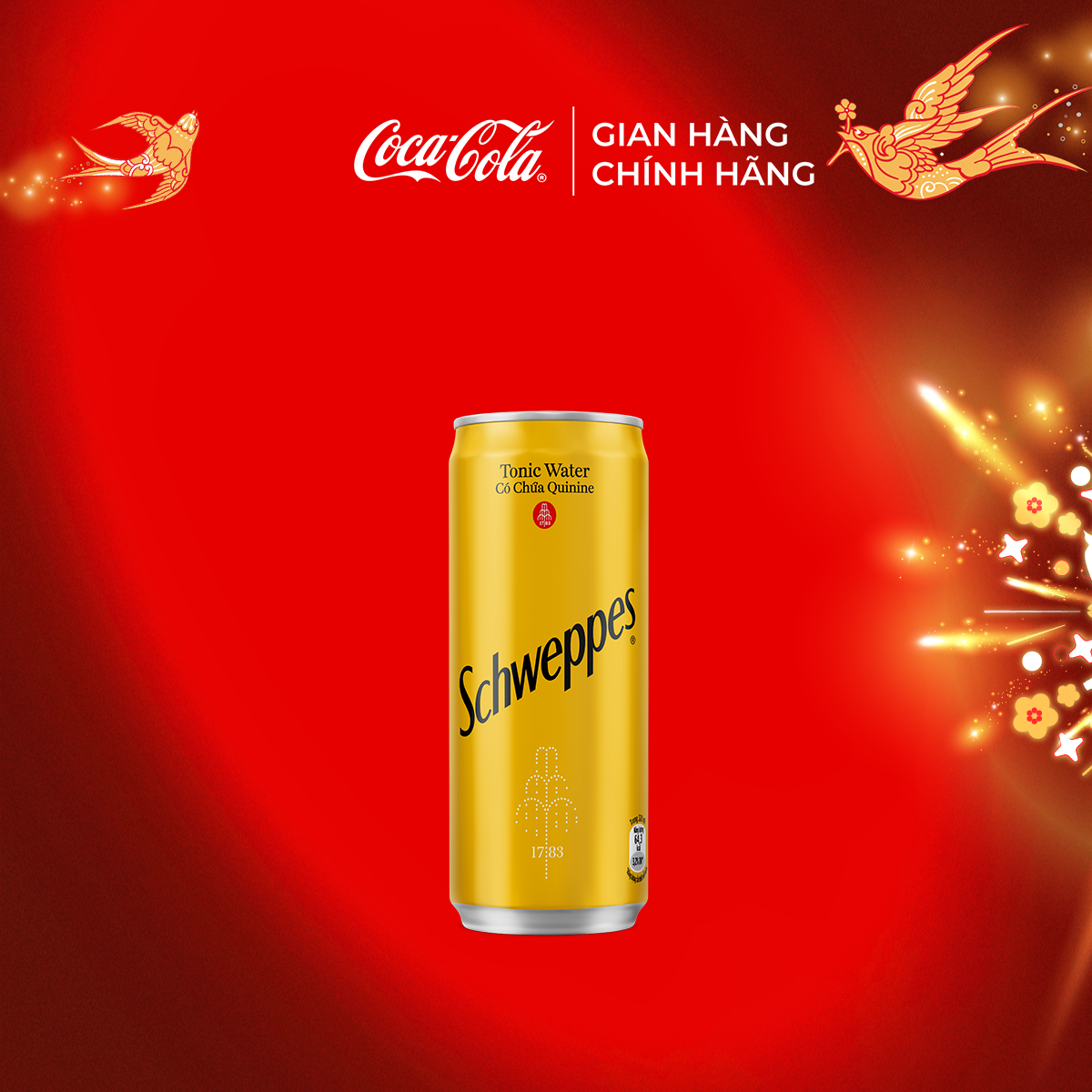 Review Lốc 24 lon Nước giải khát Schweppes Nước Tonic 320ml/Lon Coca-Cola Official Store