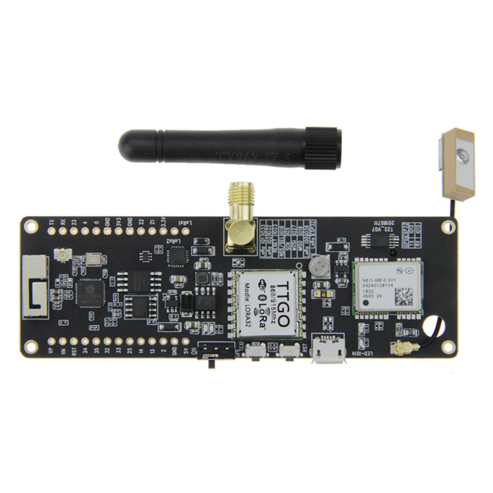 TTGO T-Beam ESP32 LoRa 433MHz/868MHz/915MHz WiFi GPS NEO-6M 18650 ...