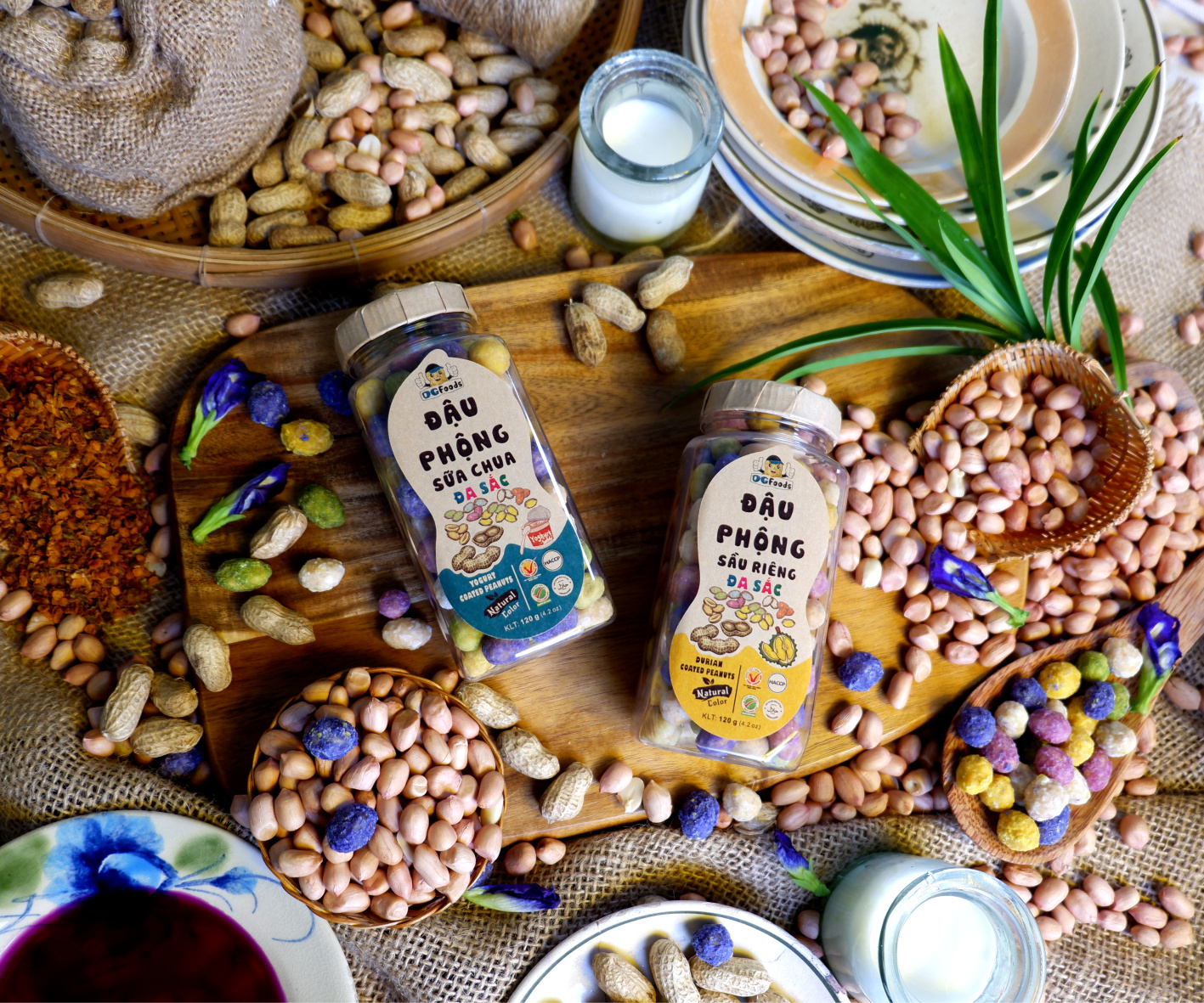 Review Đậu Phộng Sầu Riêng đa sắc DGfoods 250g/ Natural multicolored ...