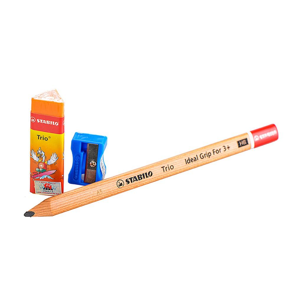 Bút chì gỗ STABILO Trio Ideal Grip For 3+ HB thân gỗ Jumbo (PCJ362-HB ...