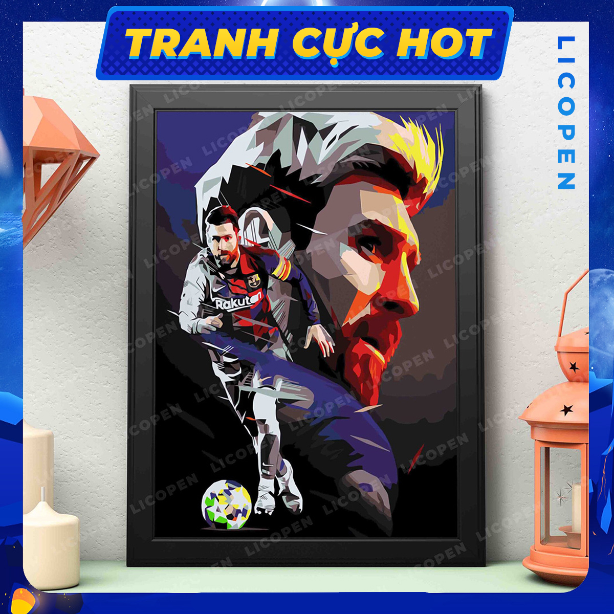 Tranh Tô Màu Theo Số - Tranh Messi - MS450 - Tranh sơn dầu Thương hiệu ...