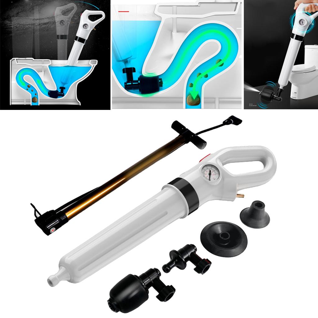 Review Toilet Air Pressure Plunger Pump Kits Air Drain Blaster Augers ...