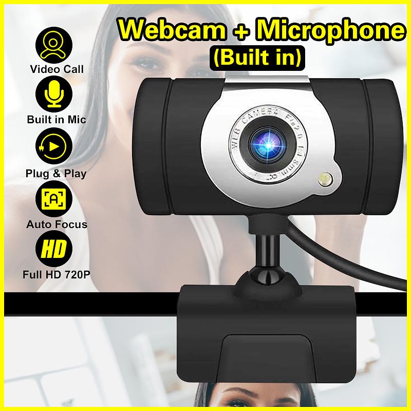Laptop Camera Clip-on 180 Degree Rotation Free Drive USB Megapixel HD ...