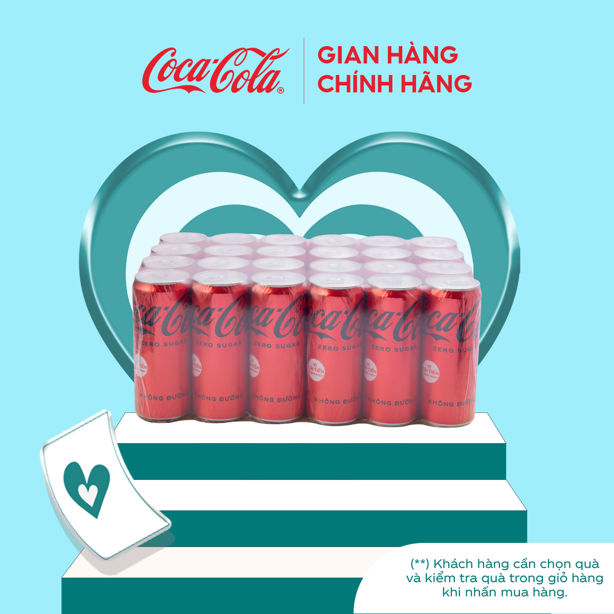 Review Lốc 24 lon Coca-Cola Zero 320ml/lon