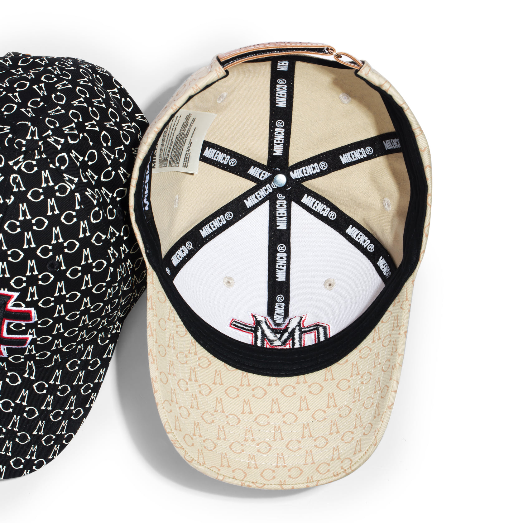 Mũ lưỡi trai MIKENCO Monogram Cap BEIGE | TheGioiSneaker.com