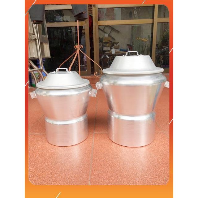 Mua Chõ đồ xôi liền thân nhôm tinh khiết đúc, nồi hấp đa năng, chõ xôi ...