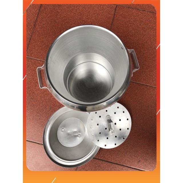 Mua Chõ đồ xôi liền thân nhôm tinh khiết đúc, nồi hấp đa năng, chõ xôi ...