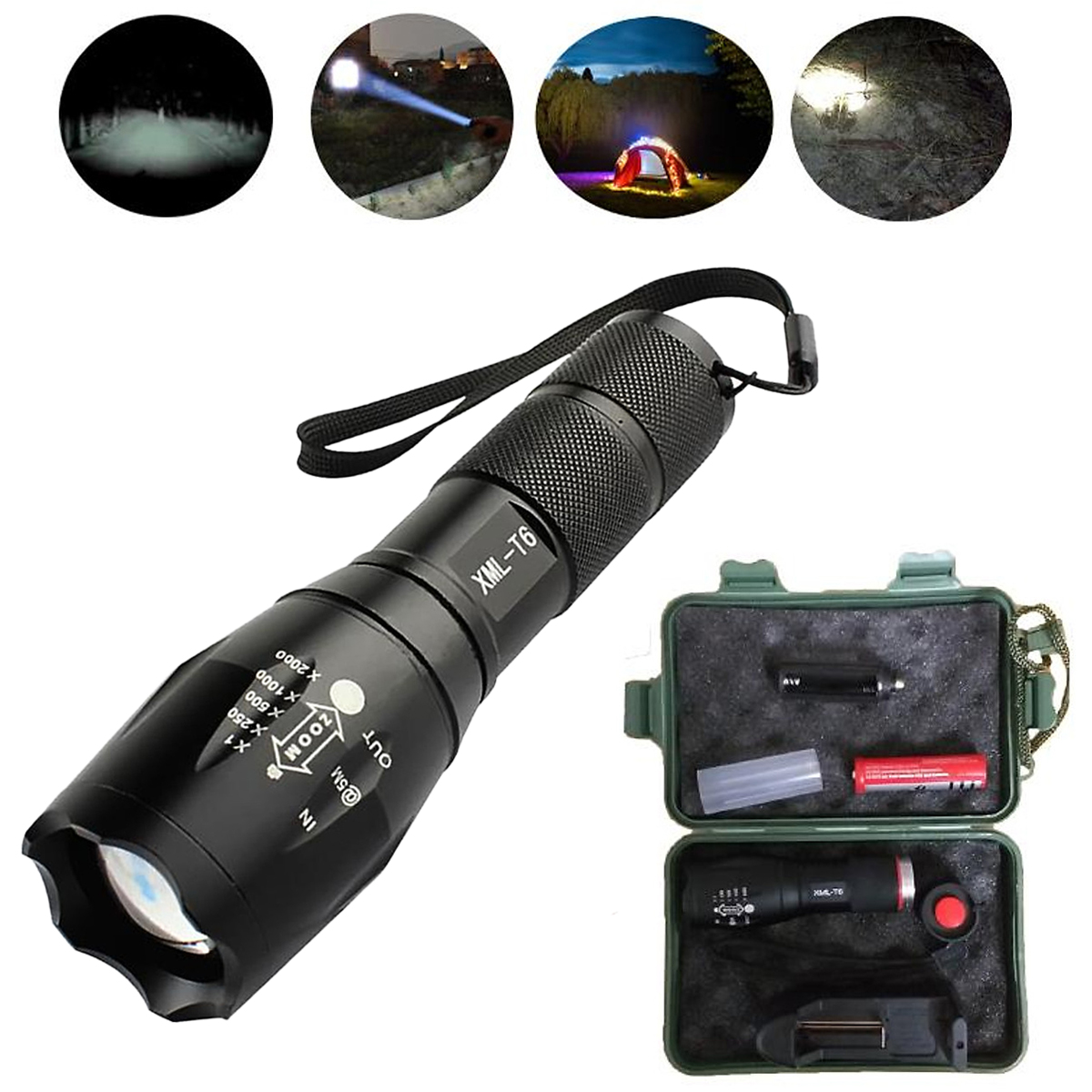Đèn pin siêu sáng UltraFire XML-T6 chống nước Hàng Nhập Khẩu Chính Hãng ...