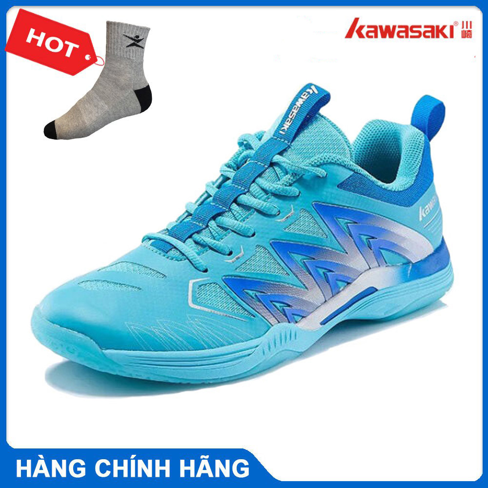 Giày cầu lông kawasaki chính hãng k566 mẫu mới dành cho nam màu xanh công nghệ mới siêu hot ...