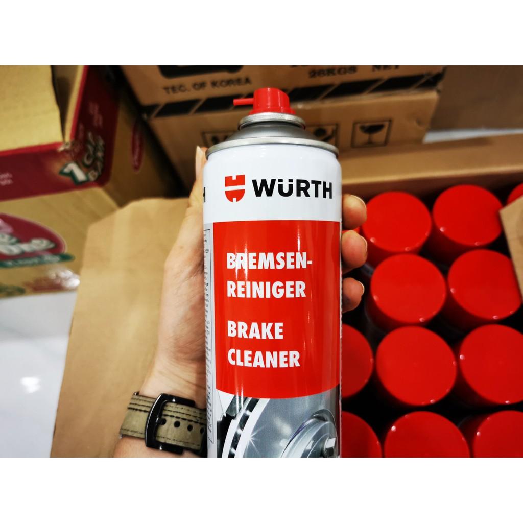 Review Dung Dịch Vệ Sinh Thắng Xe Wurth Brake Cleaner 500ml Tặng khăn ...