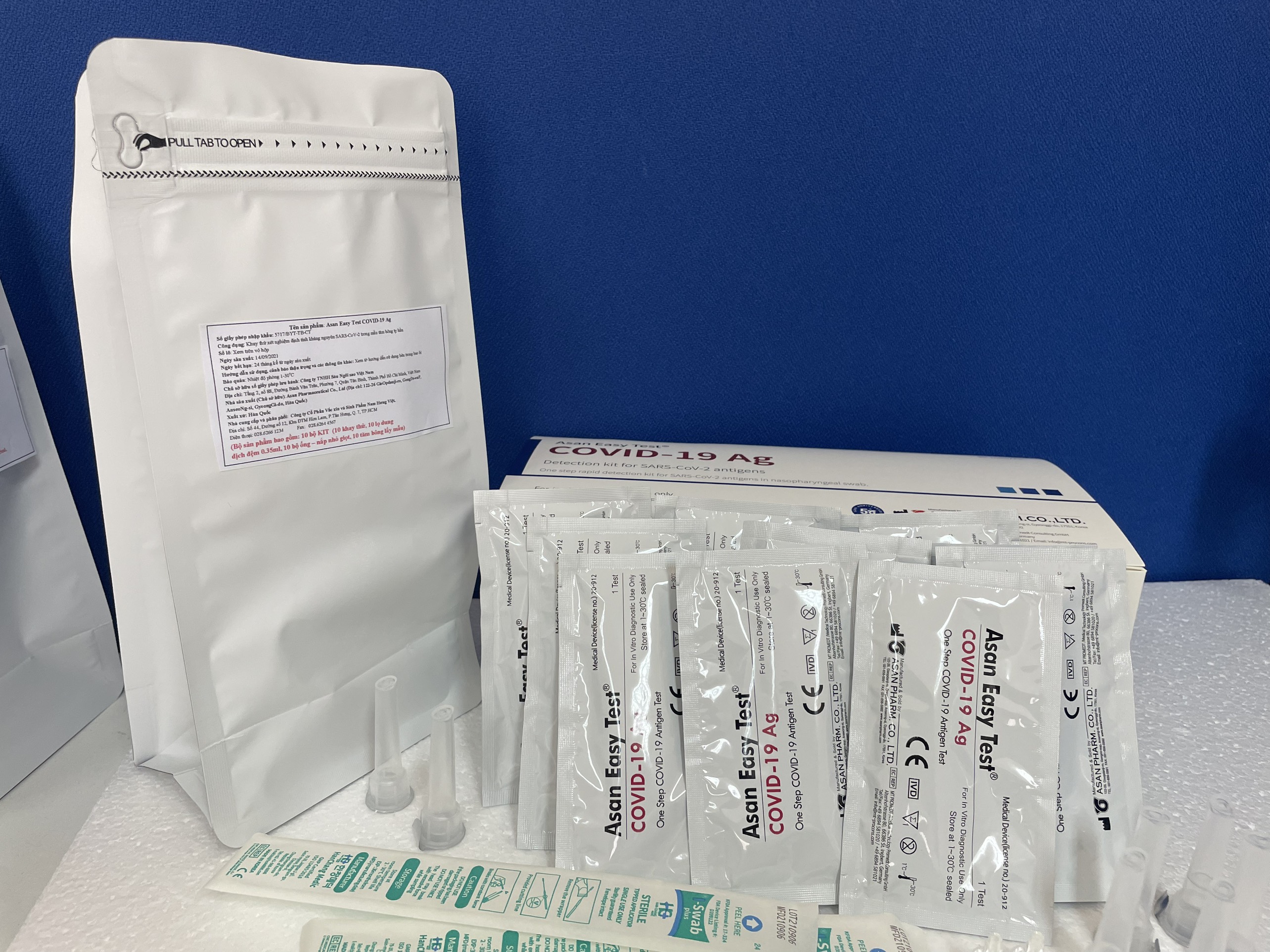 Bộ 10 KIT test nhanh COVID-19 tại nhà - Asan Hàn Quốc - Thiết Bị Y Tế ...