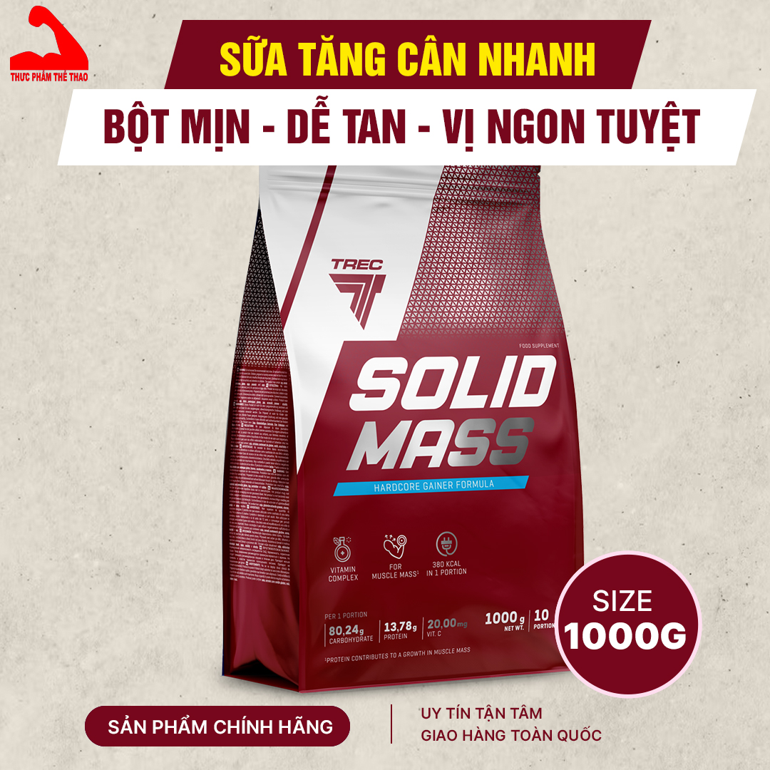 Review Sữa tăng cân tăng cơ SOLID MASS 5800g - NHIỀU MÙI VỊ - KÈM QUÀ TẶNG - Hỗ trợ tăng cân ...