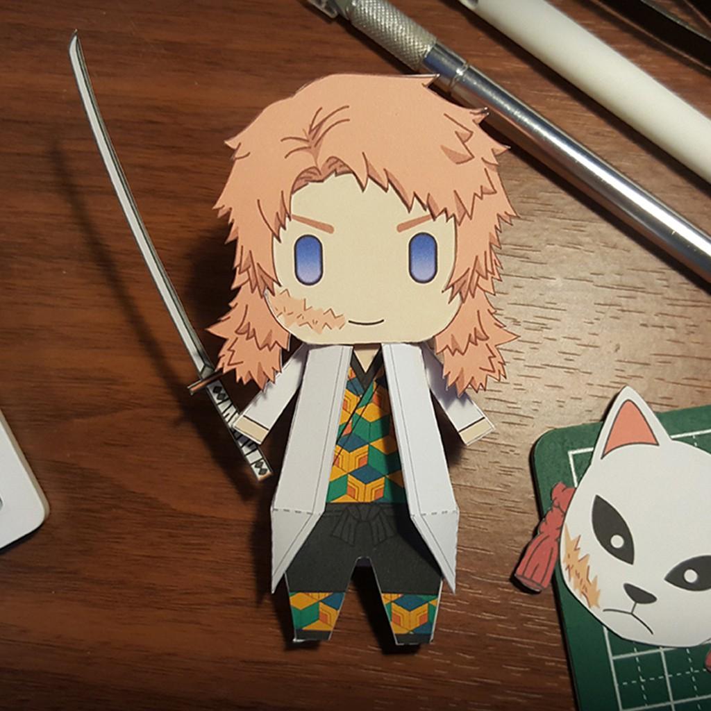 Mô Hình Giấy Anime Chibi Sabito Ver 2 – Demon Slayer