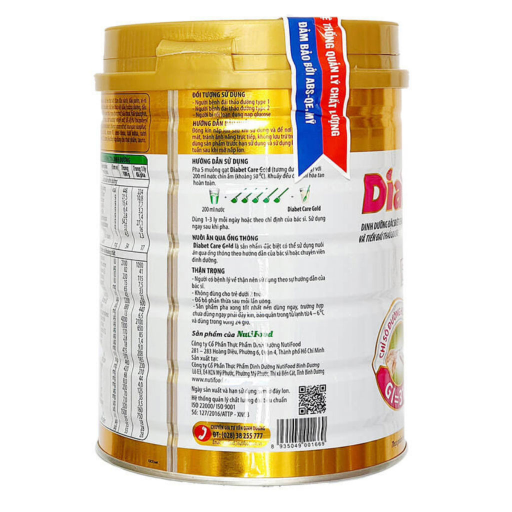 Review Bộ 2 Lon Sữa Bột NutiFood Diabet Care Gold Lon 900g Cho Người Tiểu Đường, Đái Tháo Đường ...