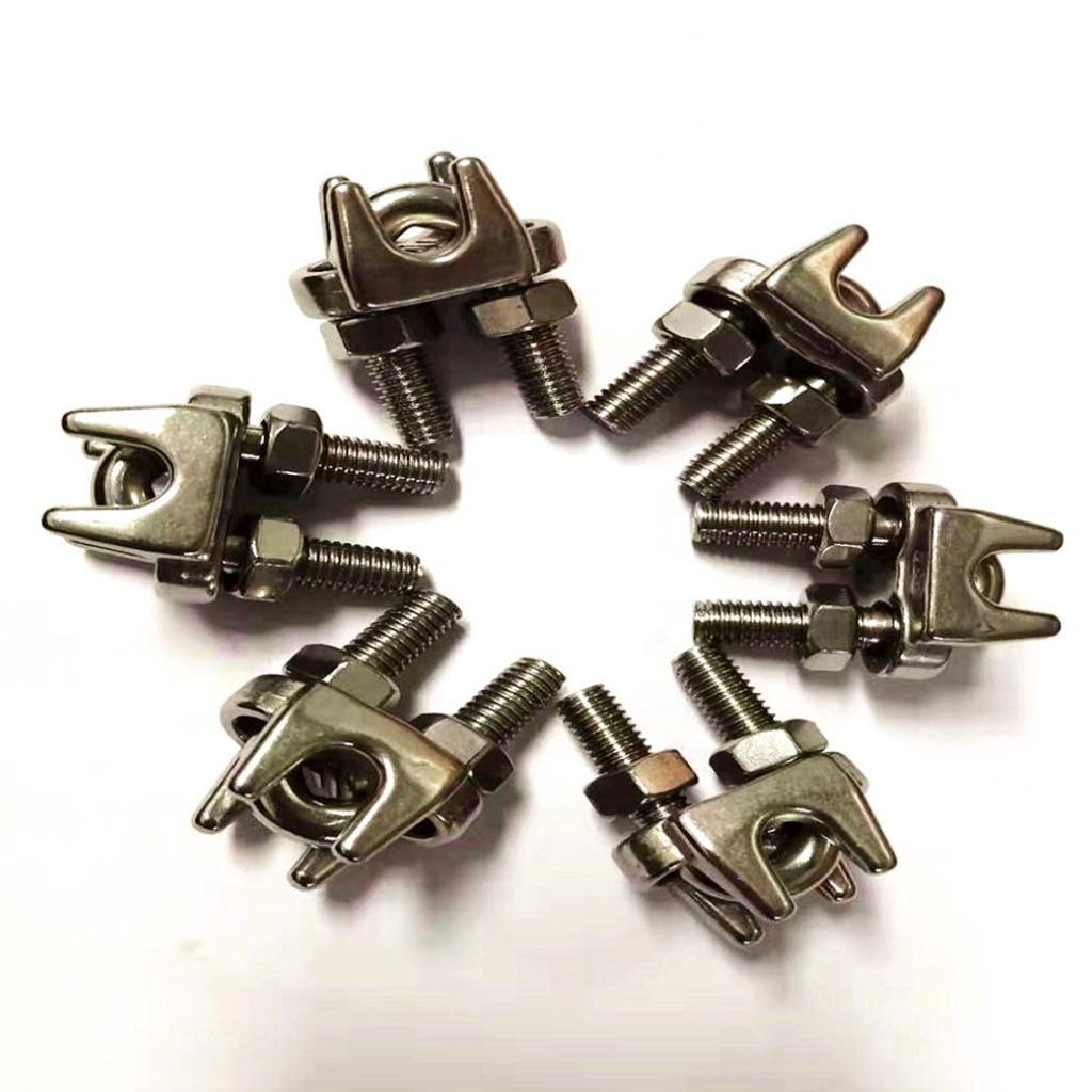 Mua 304 Stainless Steel Wire Rope clip and clamp Saddle Fastener 5mm ...
