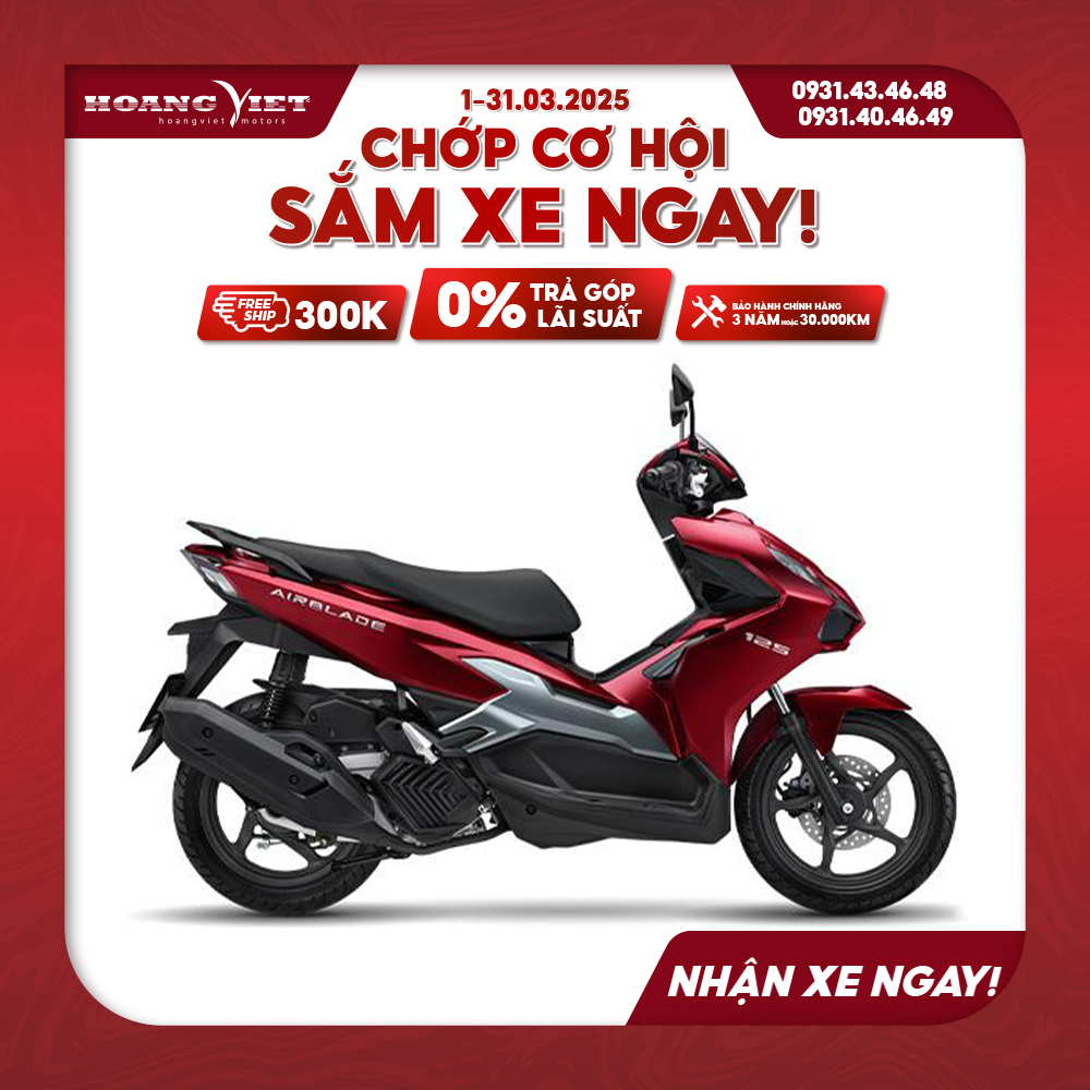 Review Xe máy Honda Air Blade 125cc 2025 - Phiên Bản Tiêu Chuẩn