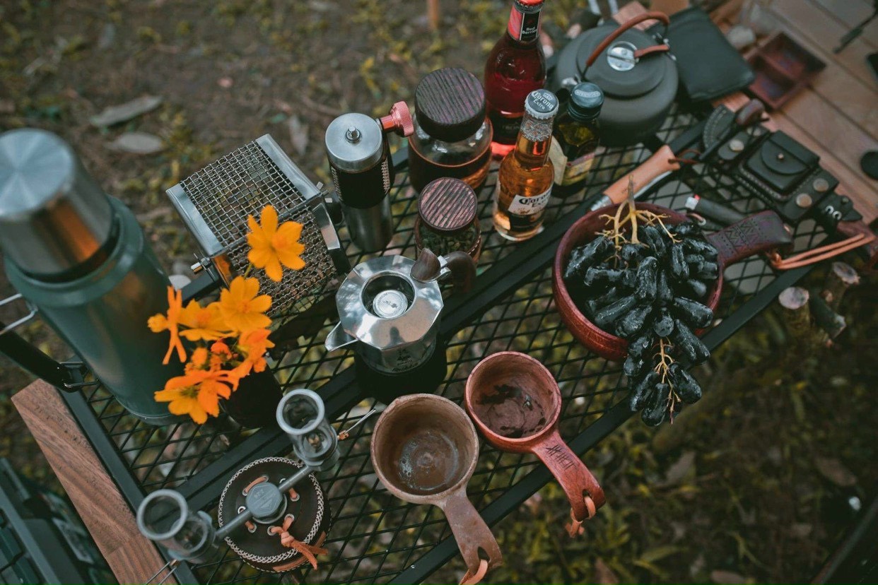 Bàn dã ngoại sắt lắp ráp Camping Enjoy Nature - Bàn, ghế xếp dã ngoại ...