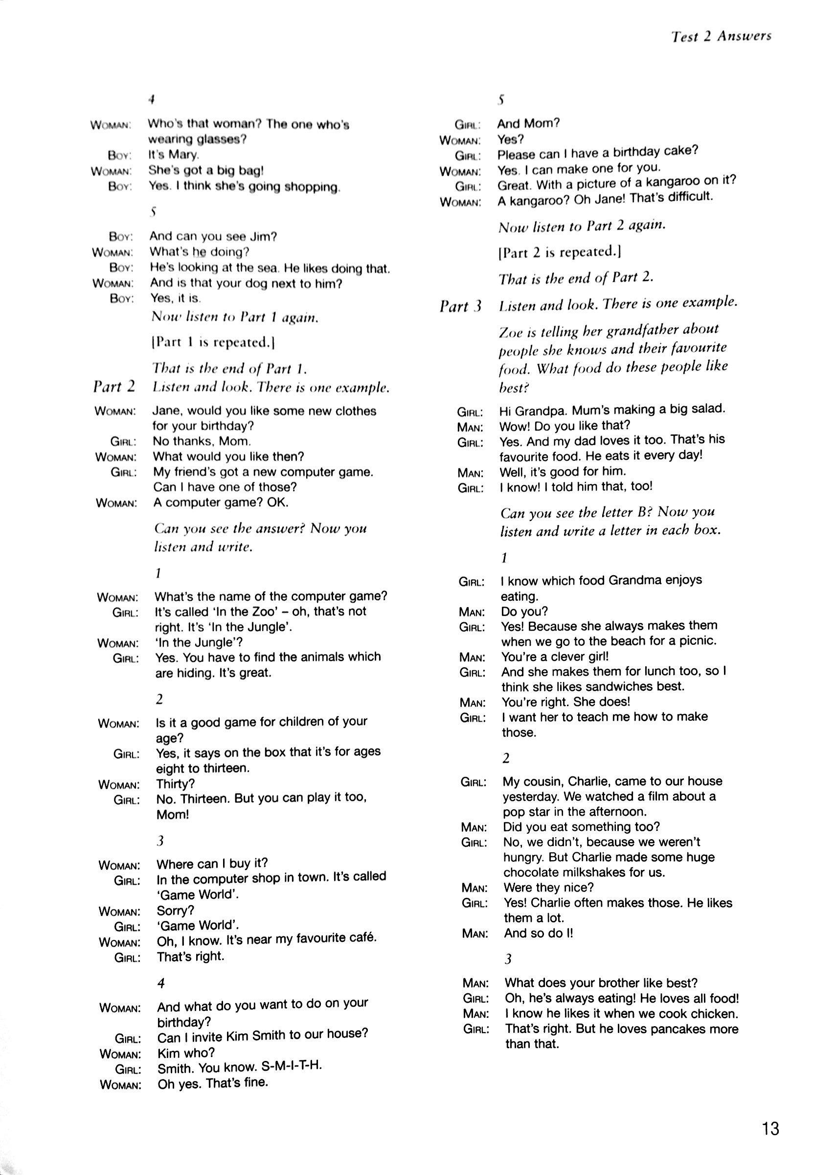 Review Cambridge English Movers 1 for Revised Exam from 2018 Ans Booklet