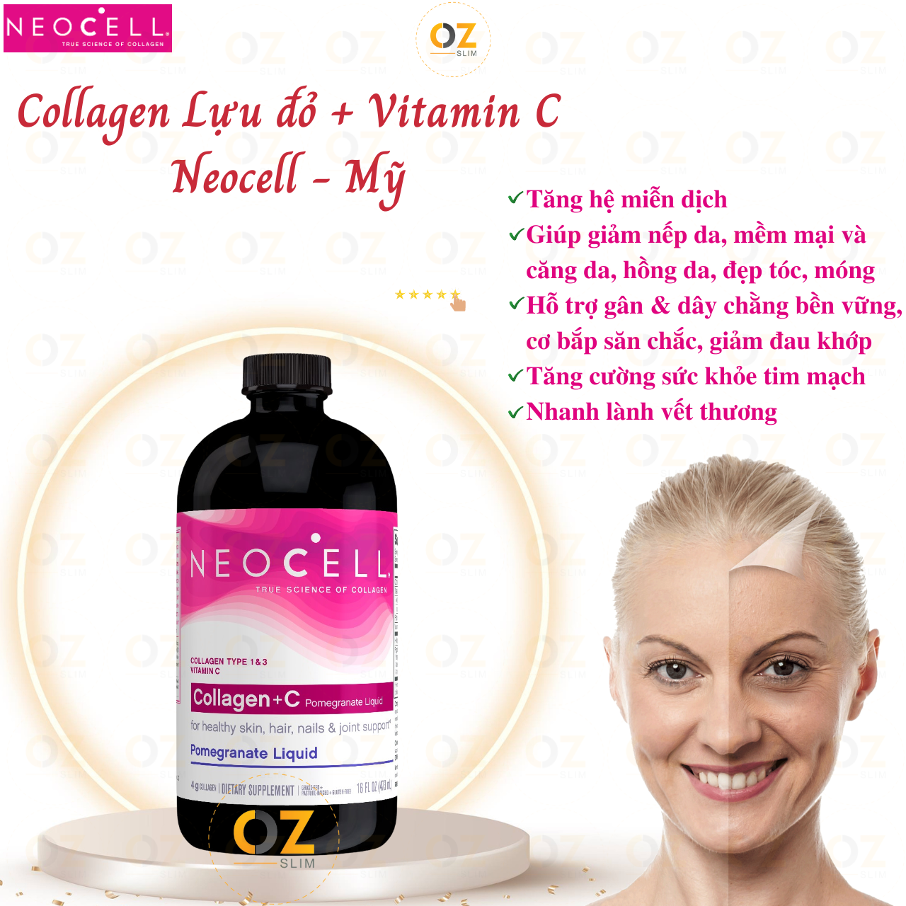 Review Collagen Neocell Types 1 & 3 Mỹ Hỗ trợ cang da, giảm nhăn da ...