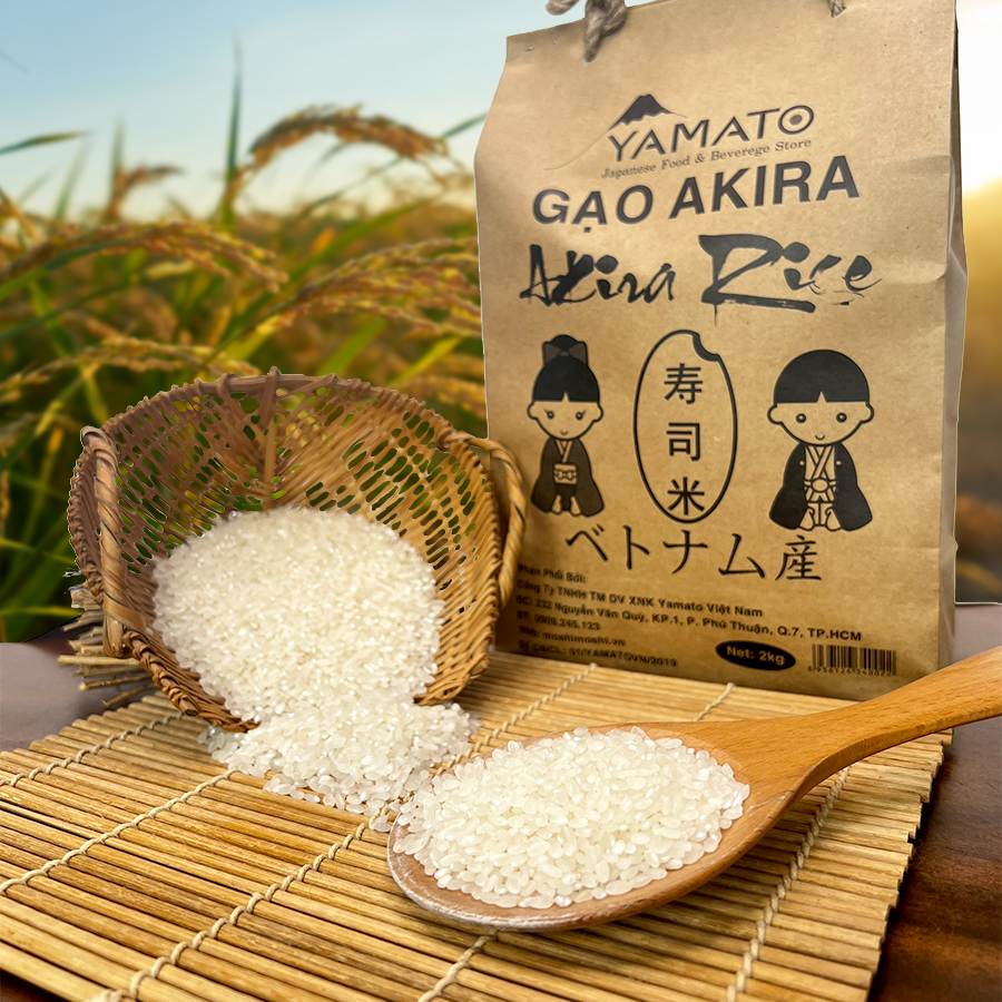Gạo Nhật Akira Rice 2Kg - Gạo hữu cơ