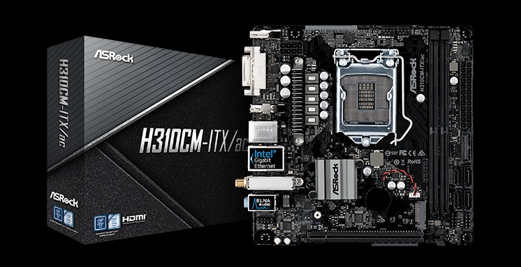 Mua Bo Mạch Chủ ASRock (HSRCM) H310CM-ITX/ac (Intel H310/LGA 1151)