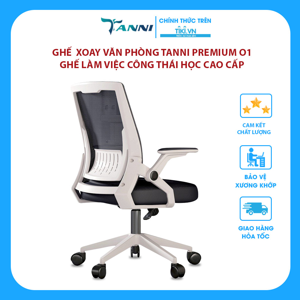 Review Ghế Xoay Văn Phòng Công Thái Học Có Ngả Lưng TANNI Premium 01 ...