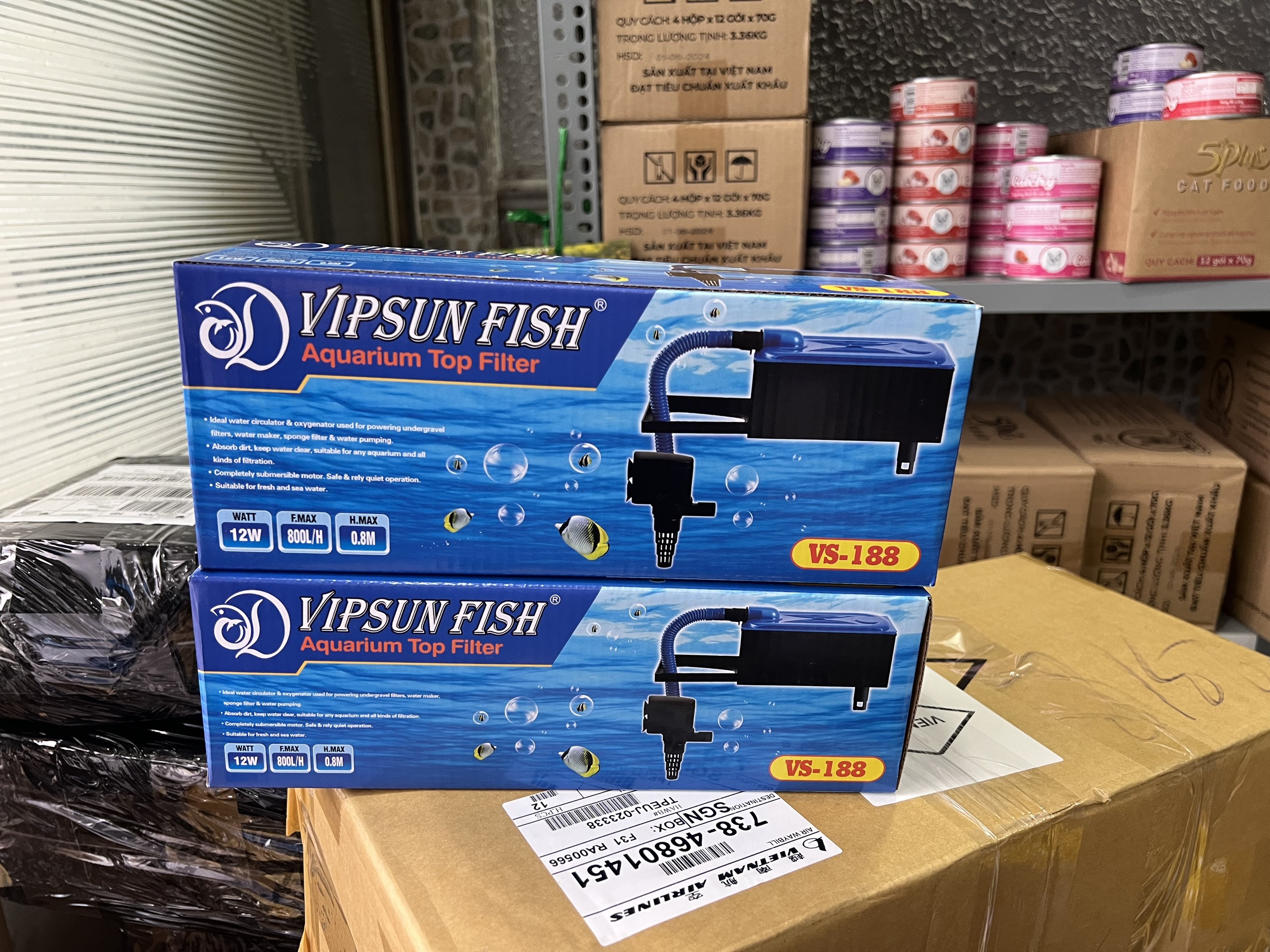 Review Máy lọc nước bể cá Vipsun Fish VS188 - Máy bơm và máng lọc