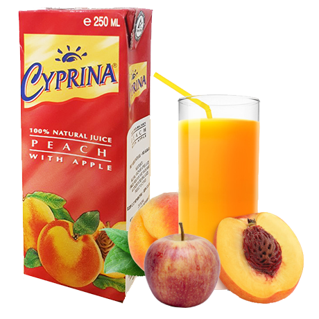 Nước Ép Đào Táo Cyprina 250ml (Lốc 3 hộp) | Tiki