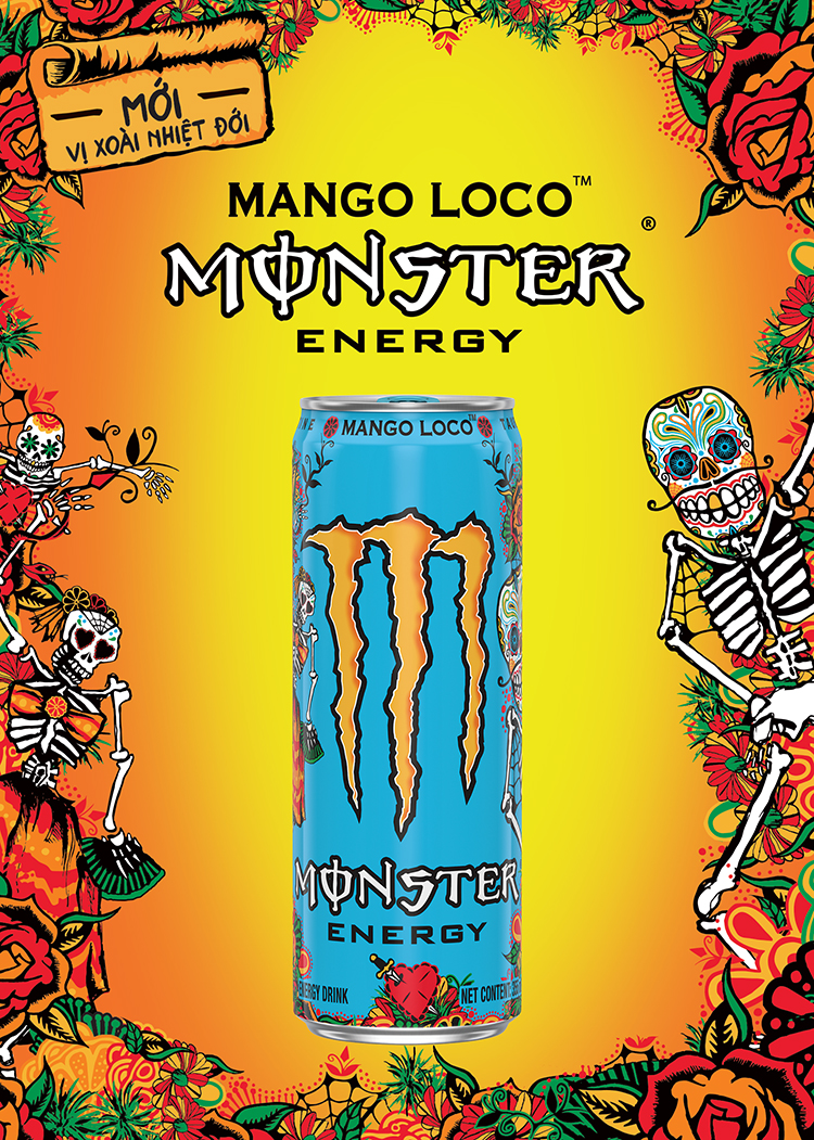Mua Lốc 24 Lon Nước Tăng Lực Monster Loco Vị Xoài (355ml x 24)