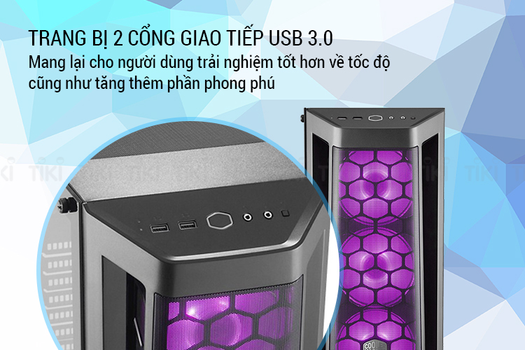 Mua Vỏ Case Cooler Master MasterBox MB511 RGB - Hàng Chính Hãng