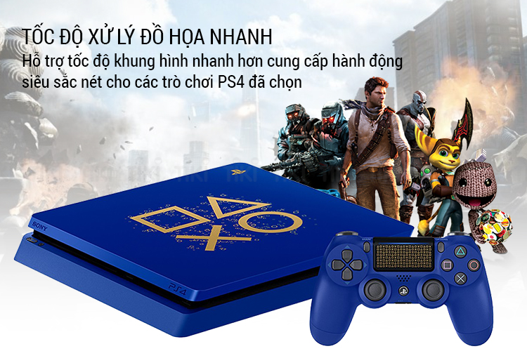 Máy PS4 Slim 1TB Dragon Quest Limited Edition CUH 2017B - 2nd