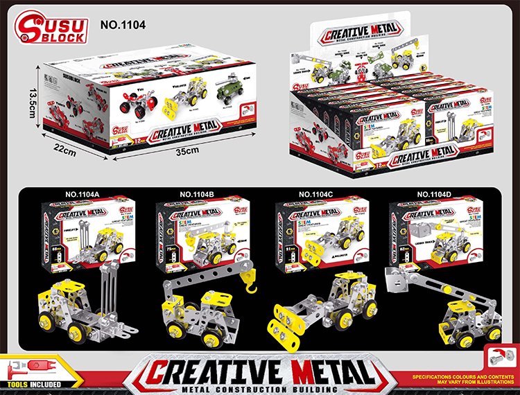 Mua Đồ Chơi Giáo Dục STEM - Metal Bricks - Xe Nâng Siêu Bền Susu Block ...