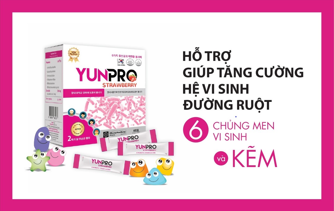 Mua Men vi sinh bổ sung lợi khuẩn (probiotic) Yunpro vị dâu giúp tăng ...