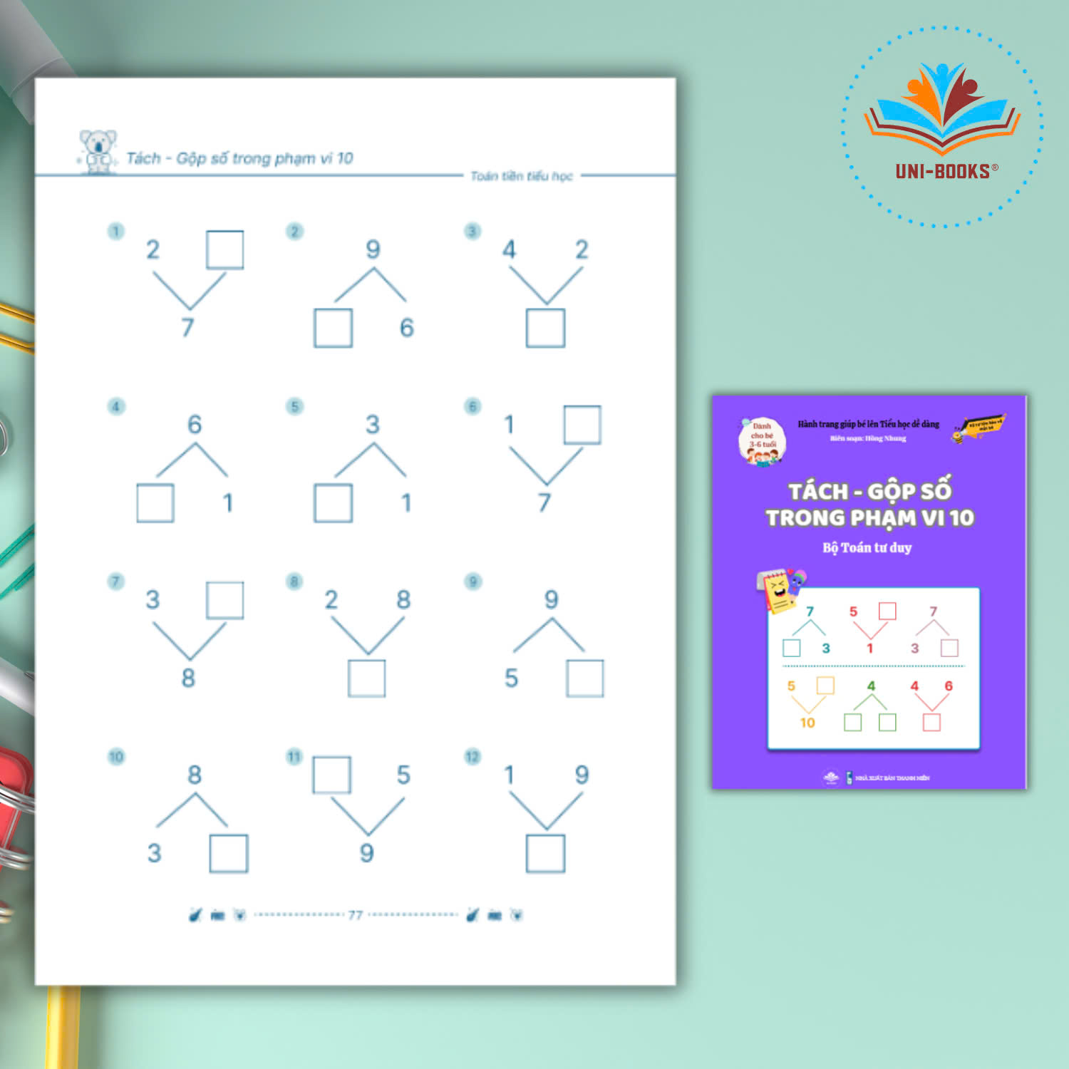 Mua SÁCH - TÁCH GỘP SỐ TRONG PHẠM VI 10 - GIÚP CON TỰ TIN VÀO LỚP 1 ...