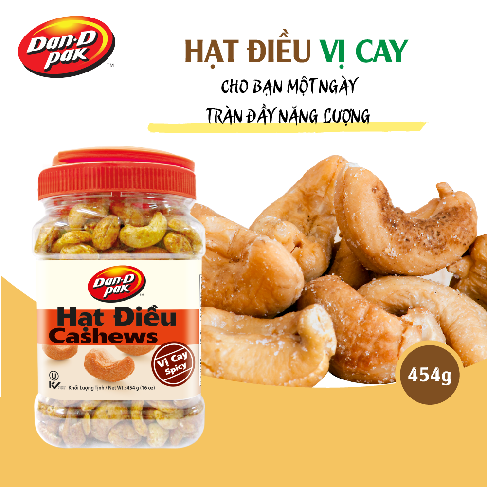 Hạt Điều Vị Cay 454g Dan D Pak - Các loại hạt sấy khô