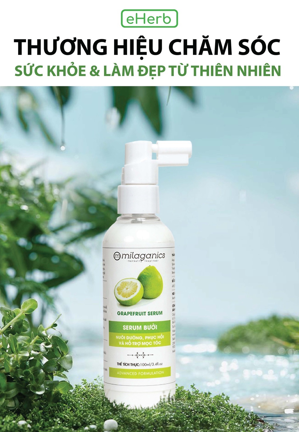 Thương hiệu: Milaganics Serum Bưởi Ngừa Rụng Tóc & Kích Thích Mọc Tóc ...