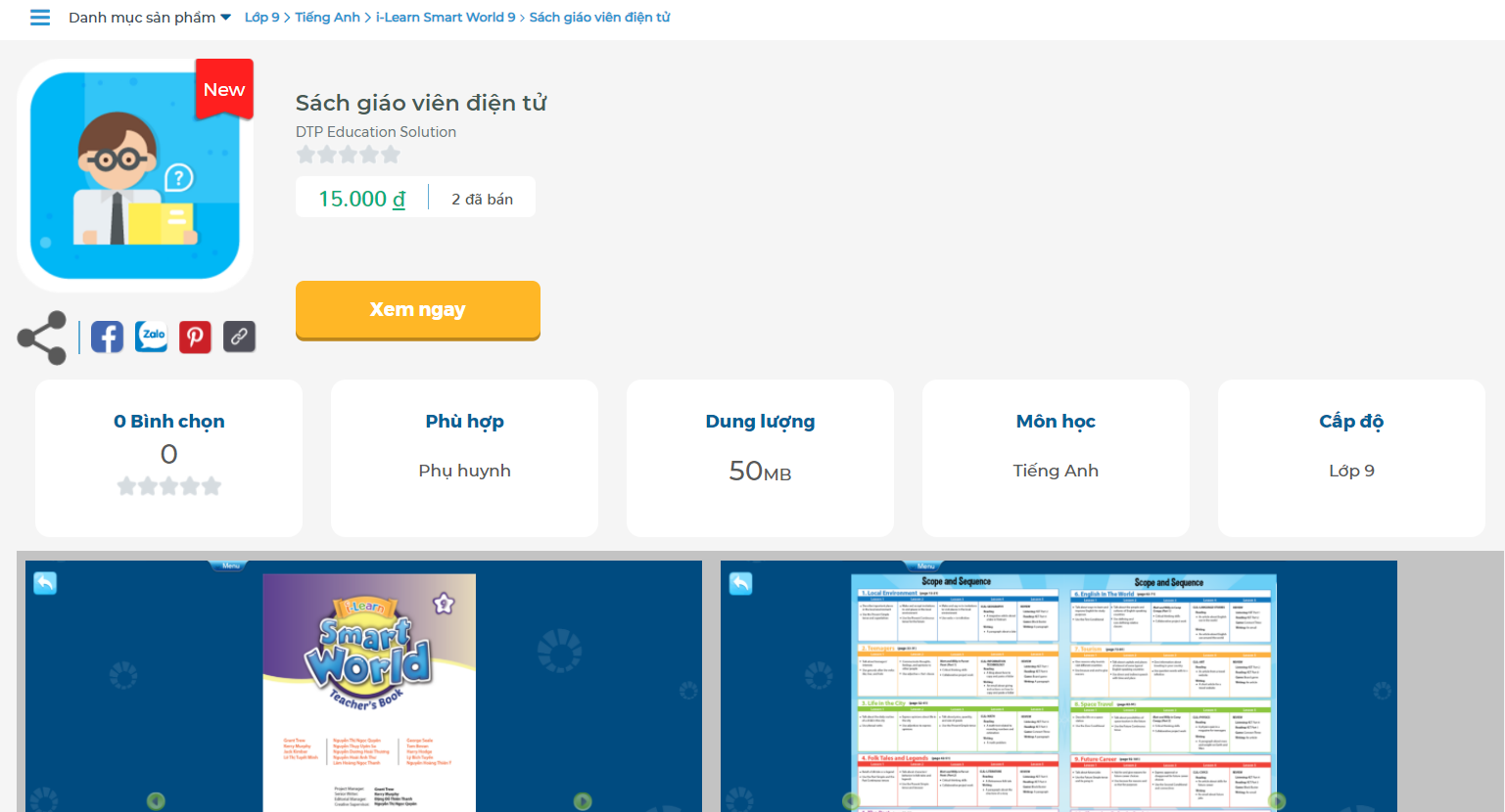 Review [E-BOOK] i-Learn Smart World 9 Sách giáo viên điện tử